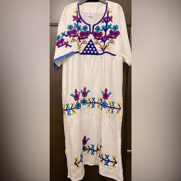 Dresses | Egyptian Embroidered Dress Galabya | Poshmark
